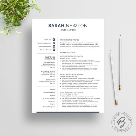 Resume Template Sandra - Graphicadi