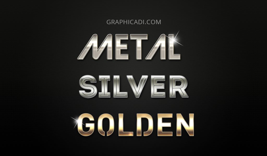 Free Metal Layer Styles for Photoshop - Graphicadi
