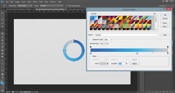 Create an Adjustable Donut Chart in Photoshop - Graphicadi