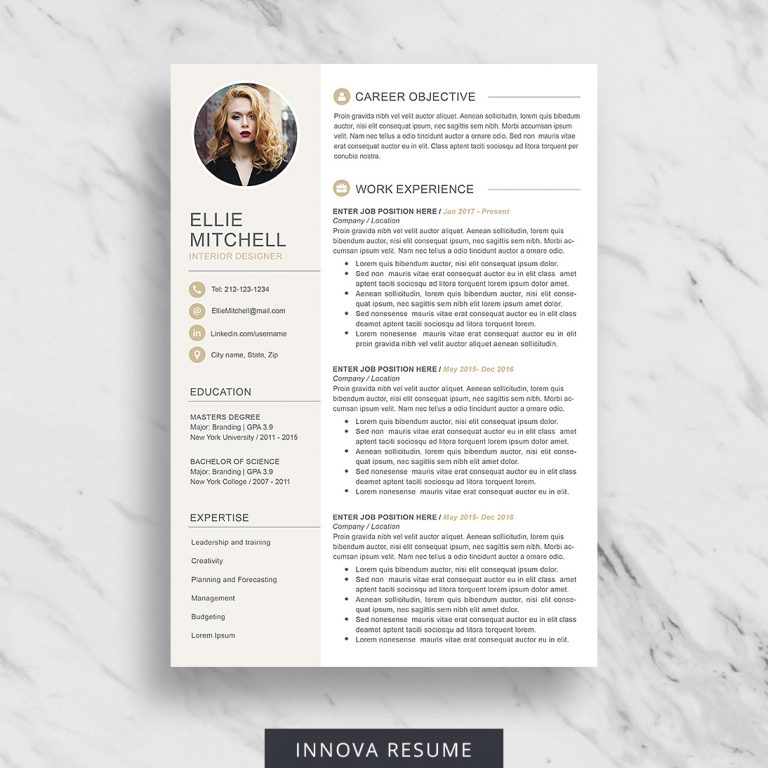 10+ Best Etsy Resume Templates - Graphicadi
