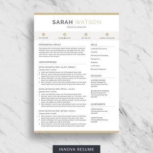10+ Best Etsy Resume Templates - Graphicadi