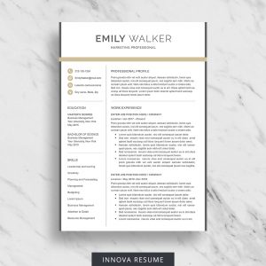 10+ Best Etsy Resume Templates - Graphicadi