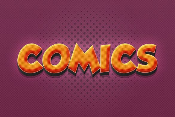 How to Create a Comic Book Text Effect - Photoshop Tutorial
