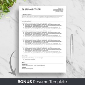 10+ Best Etsy Resume Templates - Graphicadi