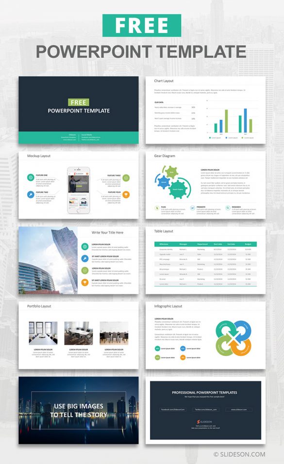 Free PowerPoint Template - Free Presentation Template - Graphicadi